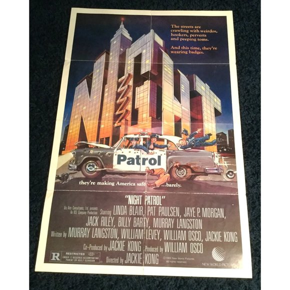 Art | Night Patrol 1984 Movie Lobby Theater Poster Canada Police Car ...